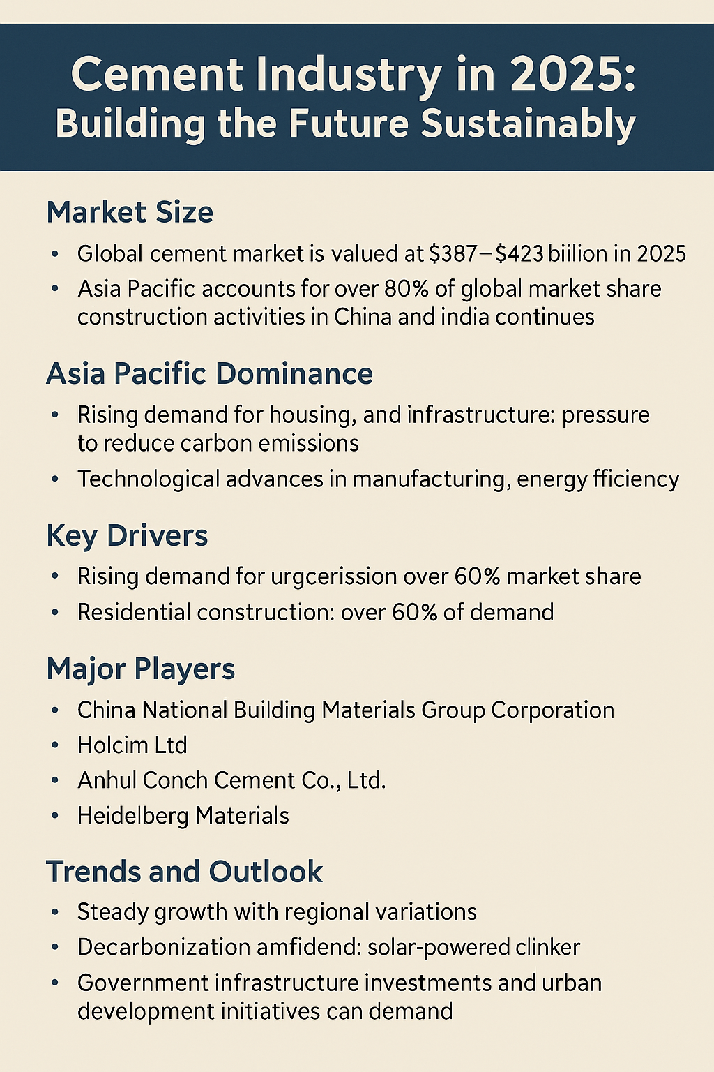 Cement Industry in 2025: Building the Future Sustainably – "Connecting ...