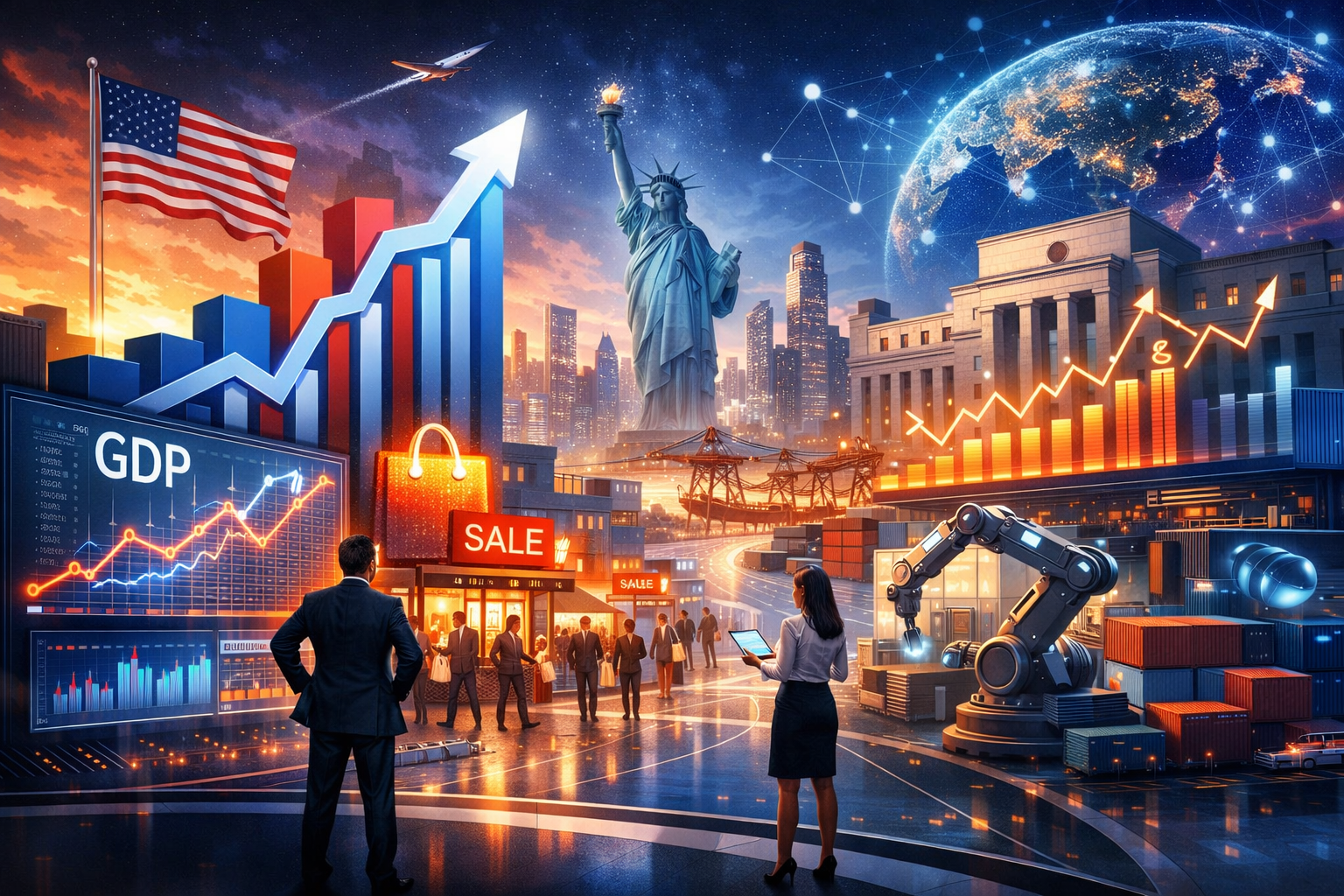US GDP Beats Forecasts: Growth Against the Grain – "Connecting ...